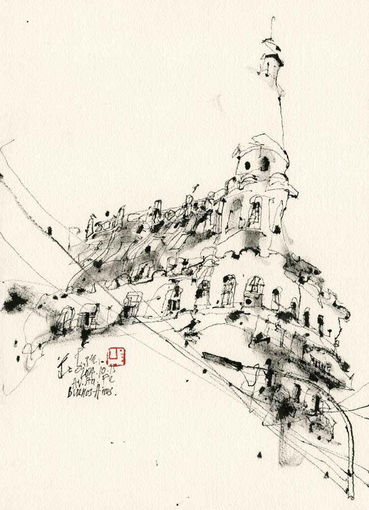 20241013 Corner Building at Av. Sta. Fe, Buenos Aires, Argentina – Ch'ng Kiah Kiean